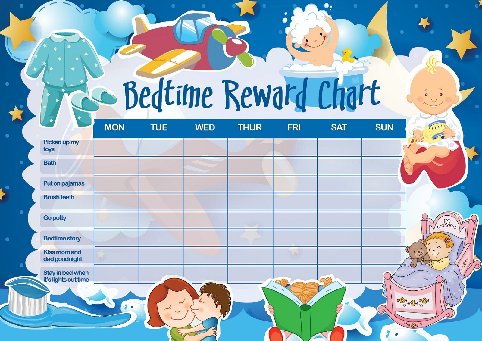 Reward Chart K5 Worksheets