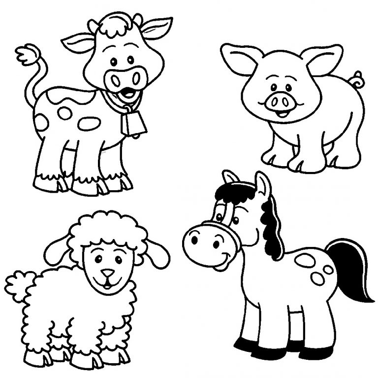 Farm Animal Coloring Pages Free For Students K5 Worksheets Farm Animal Coloring Pages Free For Students K5 Worksheets