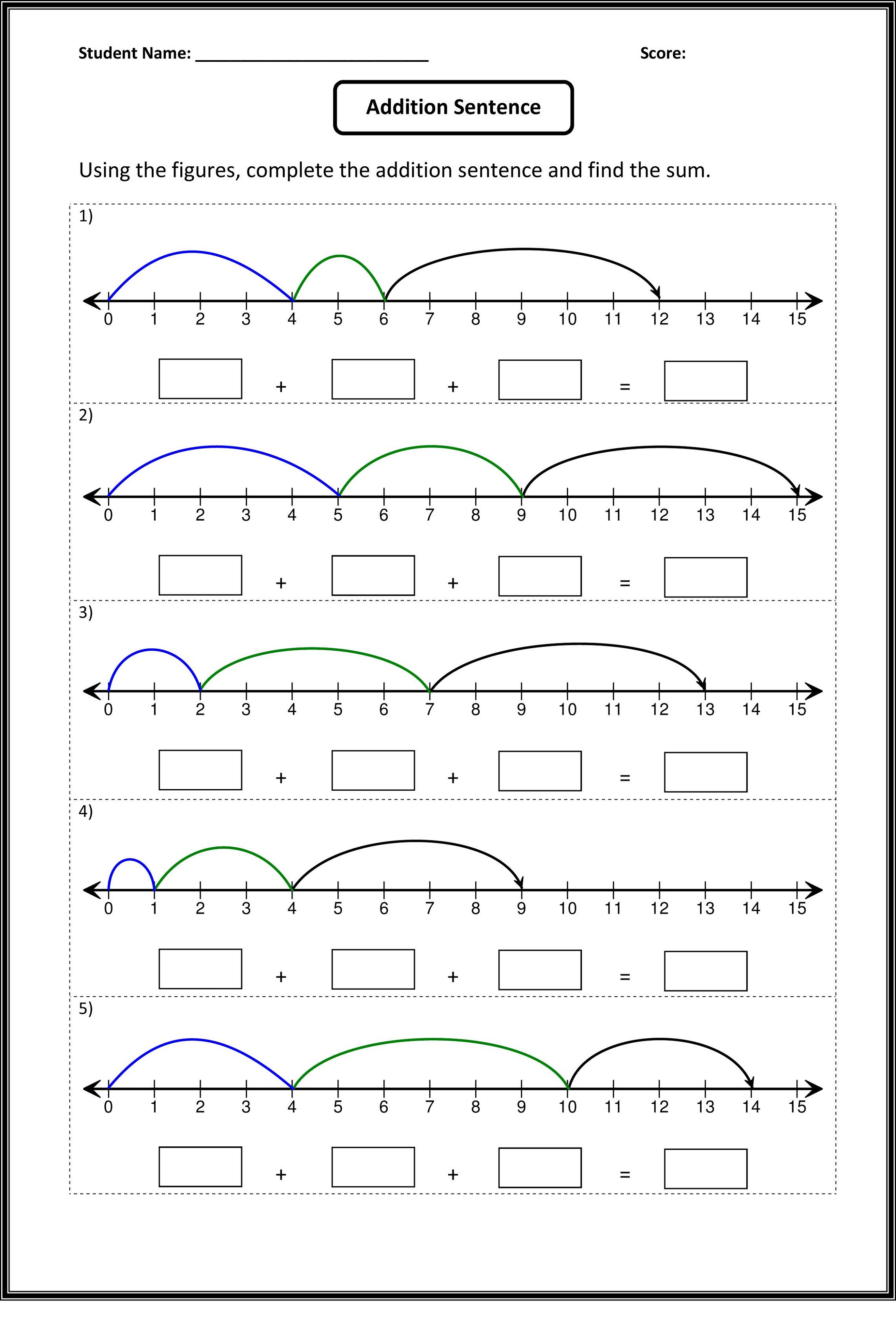 Number Line Grade 1 Math 1 Subtraction Using Number Line Subtraction 