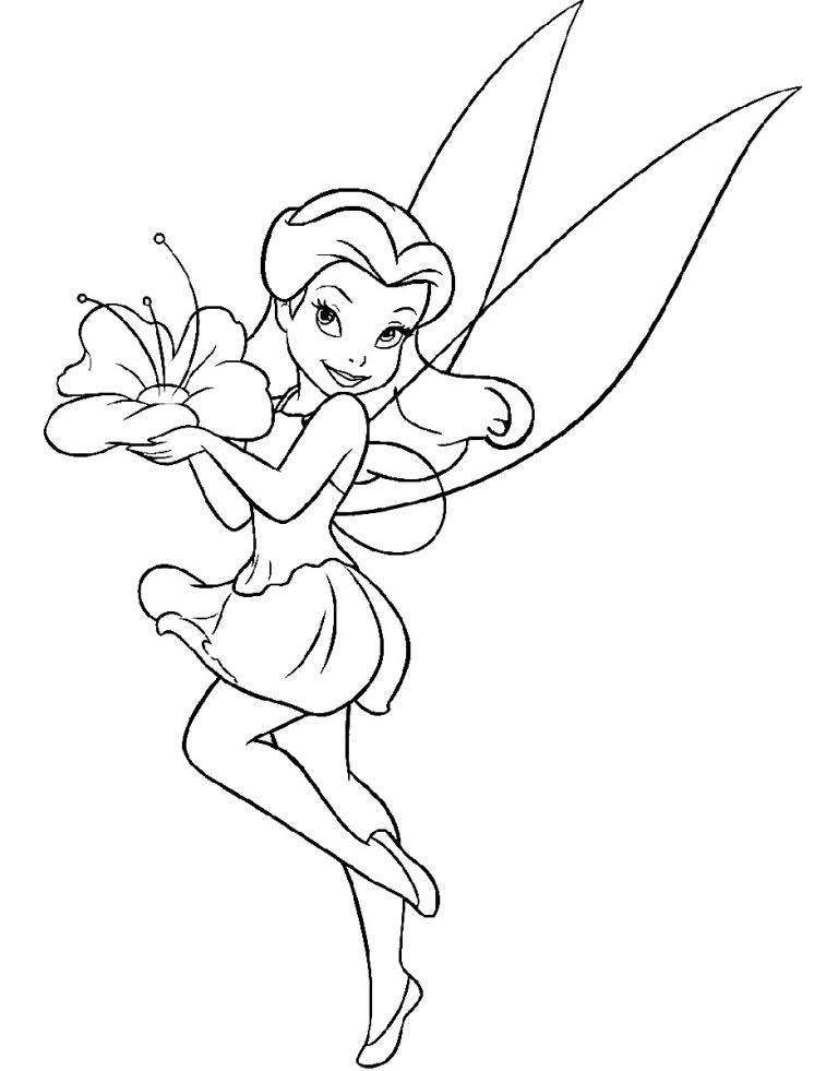 Rosetta Tinker Drawingtutorials101 Sketch Coloring Page