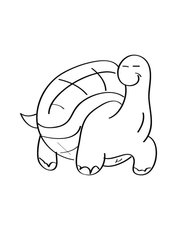 Red Eared Slider Coloring Pages